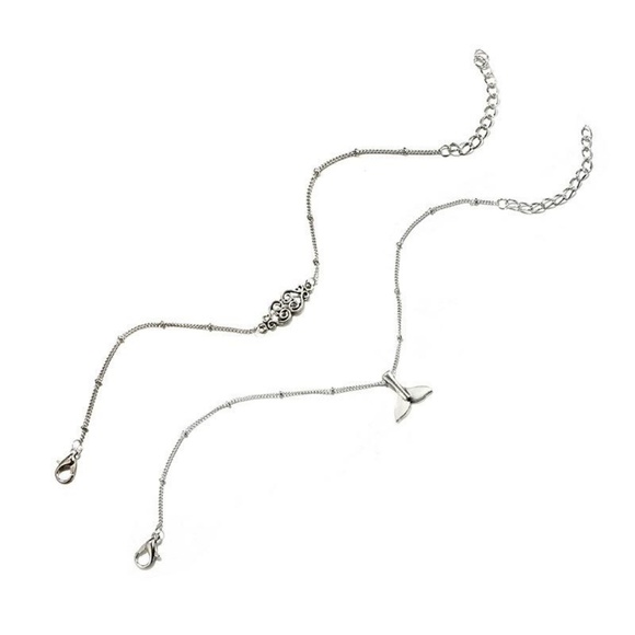 LiveChicStyle | Jewelry | 2 In Dainty Mermaid Tail Anklet Set Of Two ...